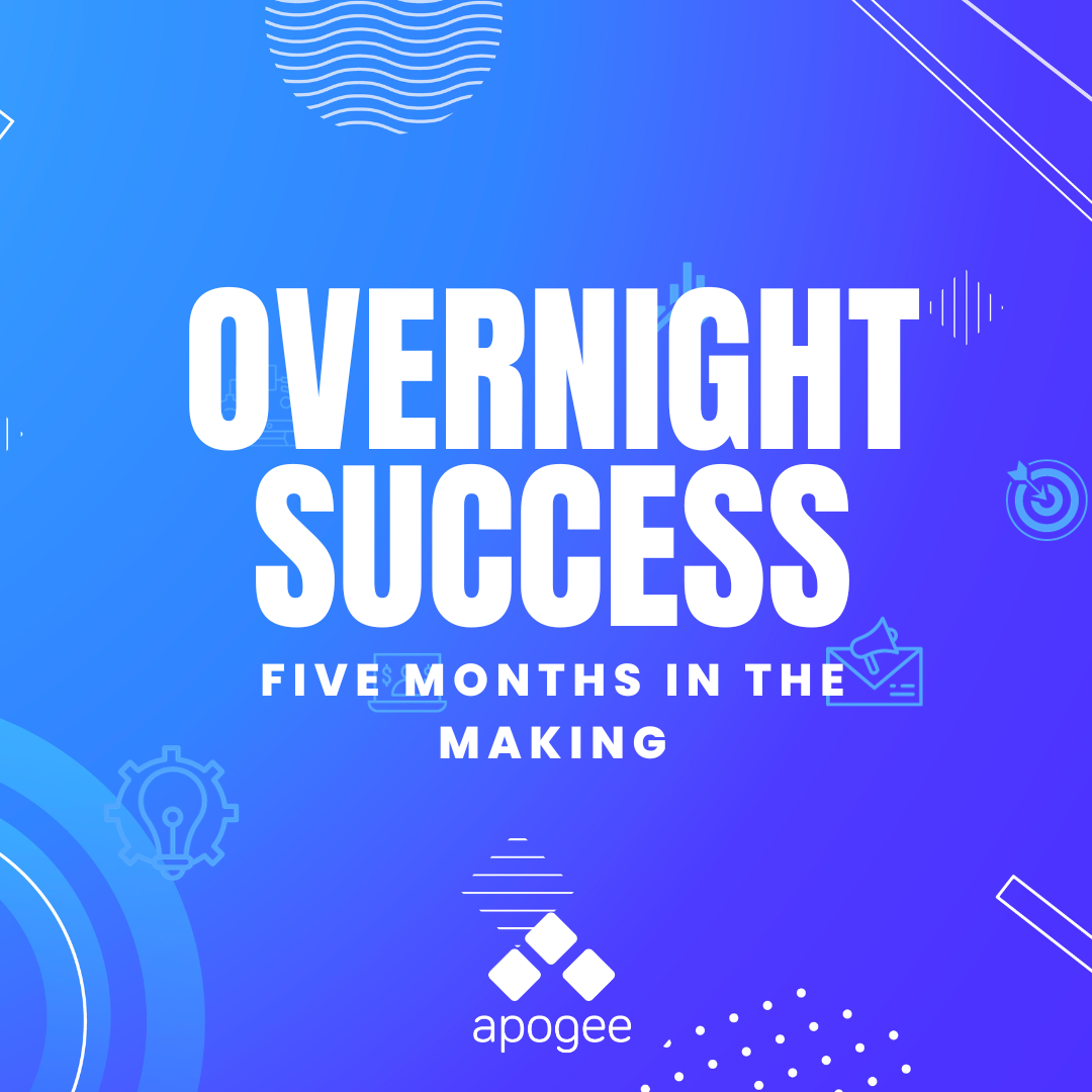 The "Overnight Success" That Took Us Five Months To Achieve